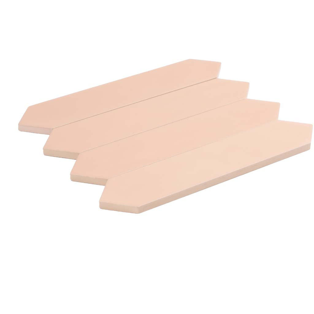 Blush Pink 2 x 10 Matte Ceramic Picket Tile – Tiletopia