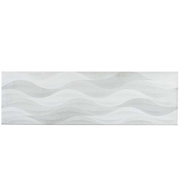Gray 12 x 40 Matte Wave Ceramic Large Tile – Tiletopia