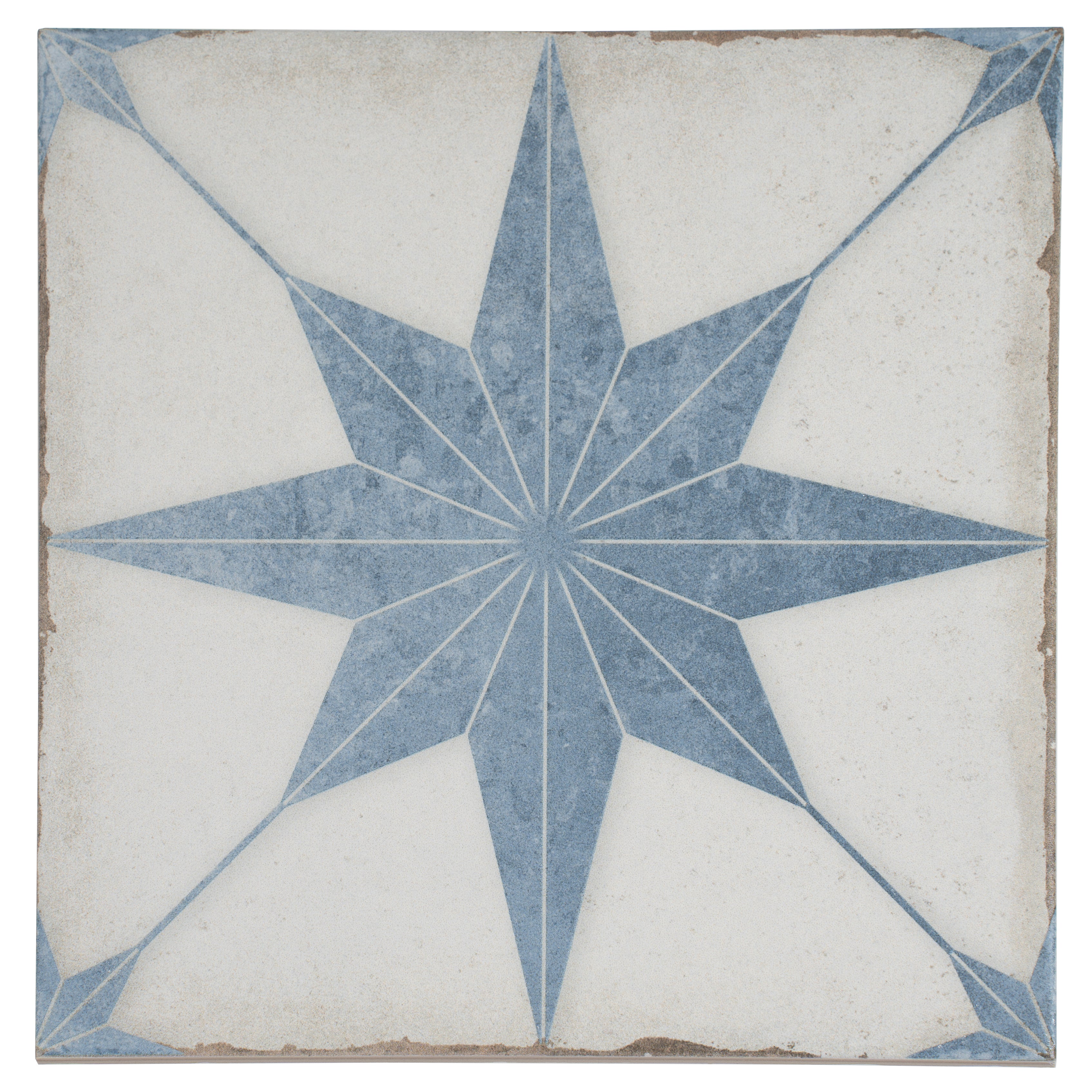 White Weathered Slate 8x8 Matte Porcelain Square Motif Tile – Tiletopia