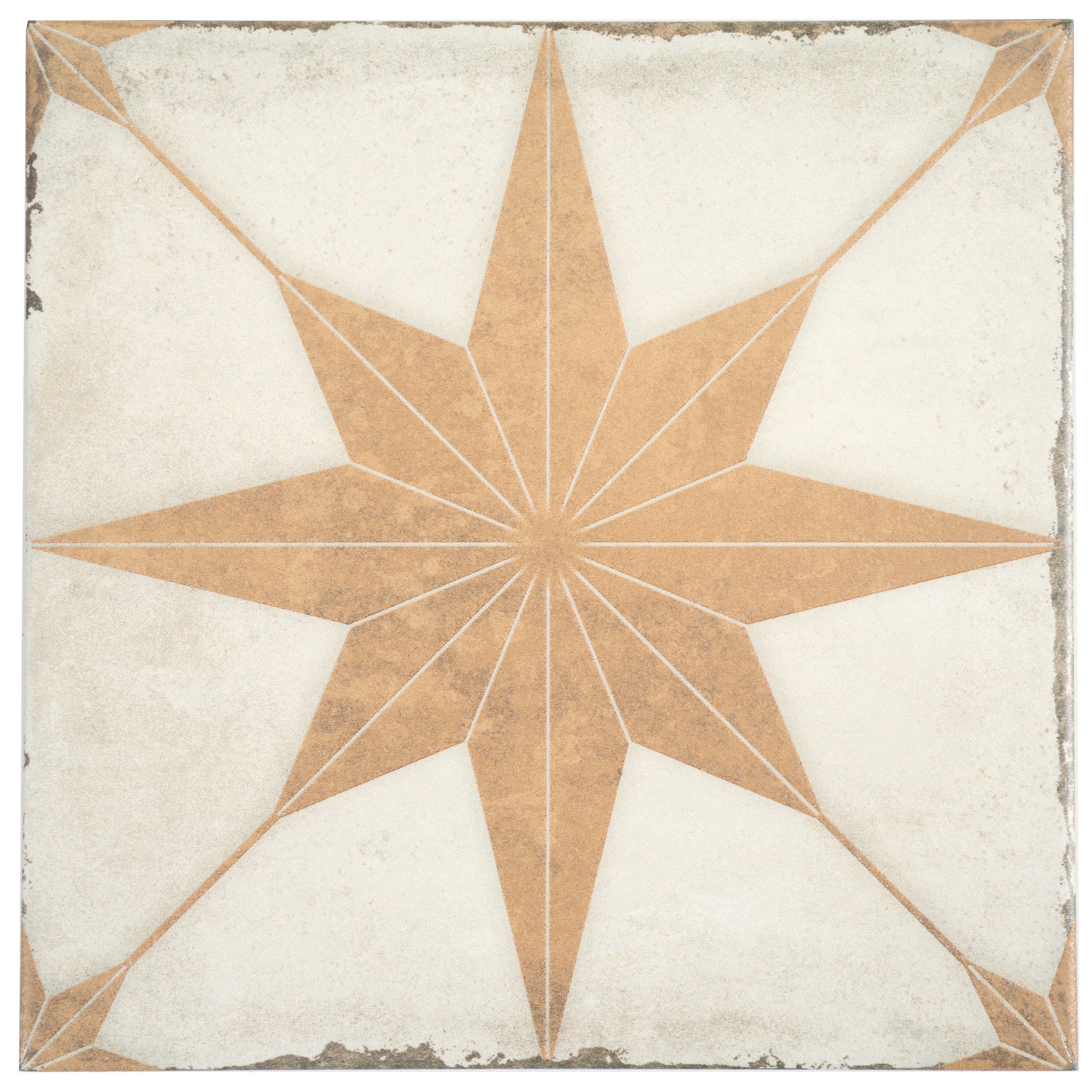 White Terracotta 8x8 Matte Porcelain Square Motif Tile – Tiletopia
