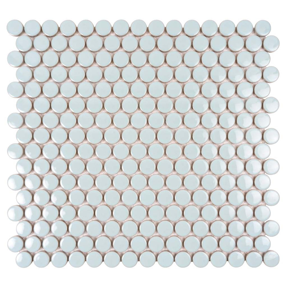 Light Turquoise 12 x 12 Glossy Porcelain Mosaic Tile – Tiletopia