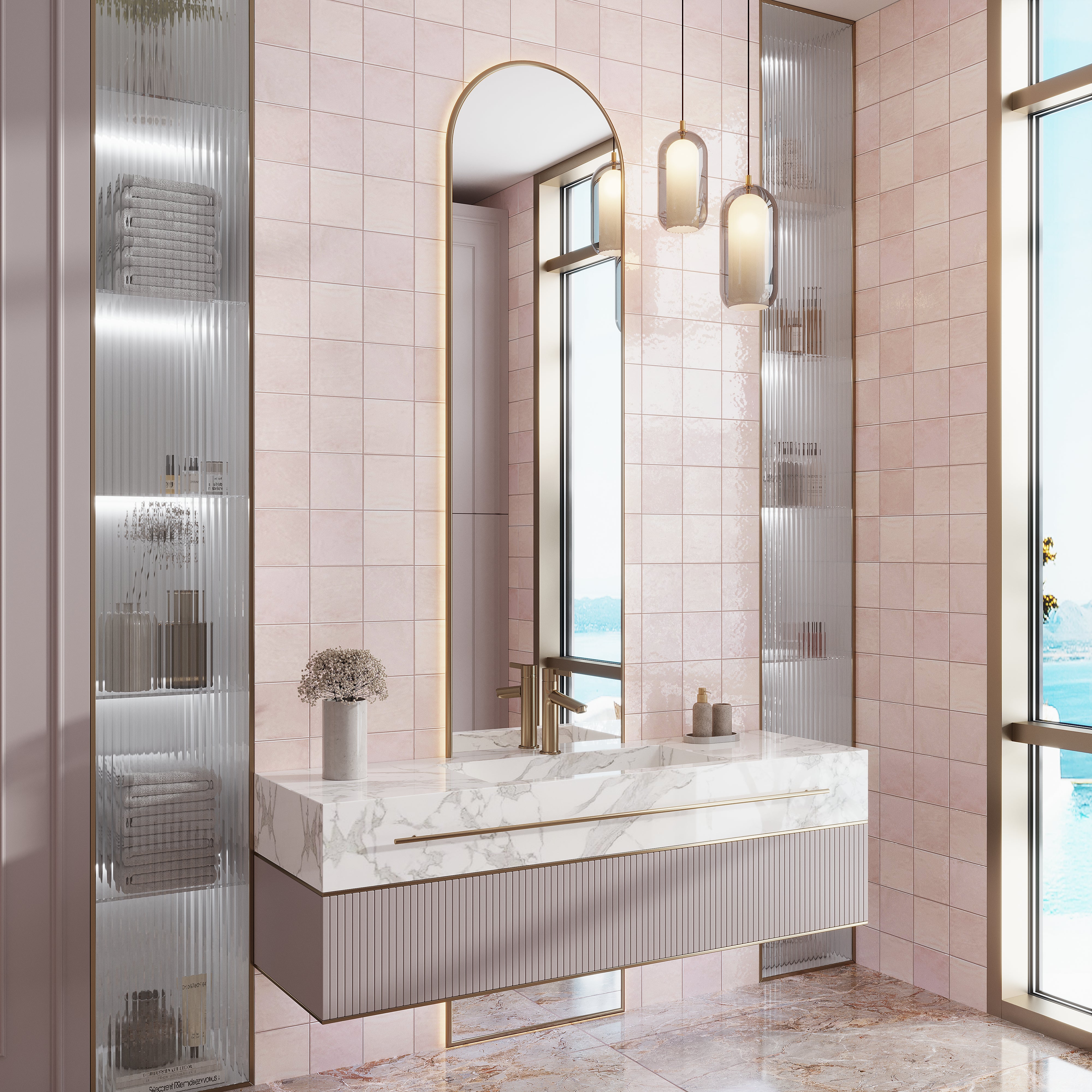 Shop Stunning Pink Tiles: Elegant Backsplashes, Floors & More – Tiletopia