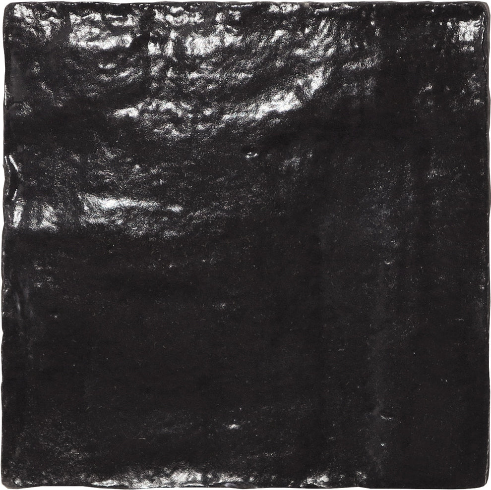 Black 4x4 Glossy, Matte Ceramic Square Tile for Stylish Walls and ...