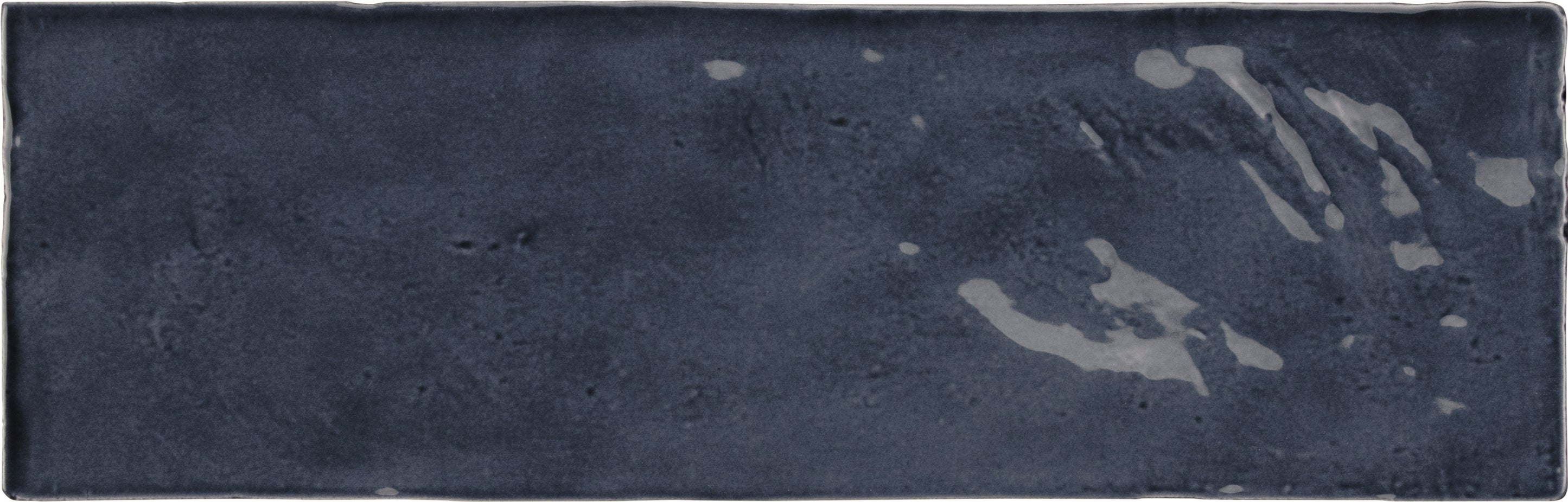 Dark Blue 2.5x8 Glossy Ceramic Subway Tile with Handmade Look for ...